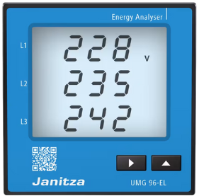 Janitza UMG 96-EL (Uh 24..90Vac/24..90Vdc) (CE) | Energy analyser - 5235004