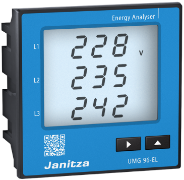 Janitza UMG 96-EL (Uh 90..277Vac/90..250Vdc) (CE) | Energy analyser - 5235003