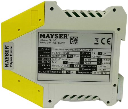 SG-EFS 104/2 W (24 V=/~) | Controller for sensors with 1k2 or 8k2 resistor