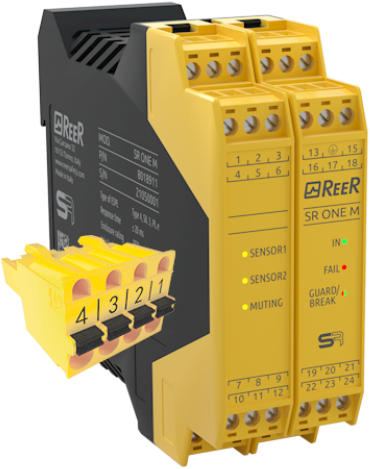 SR ONE MC | Muting Relay cat. 4 for EOS2 A, EOS4 A, Admiral AD/AX BK, Vision V and Magnus RFID